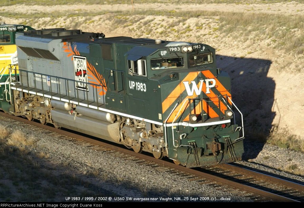 UP 1983 Heritage Locomotive on the Golden State Route